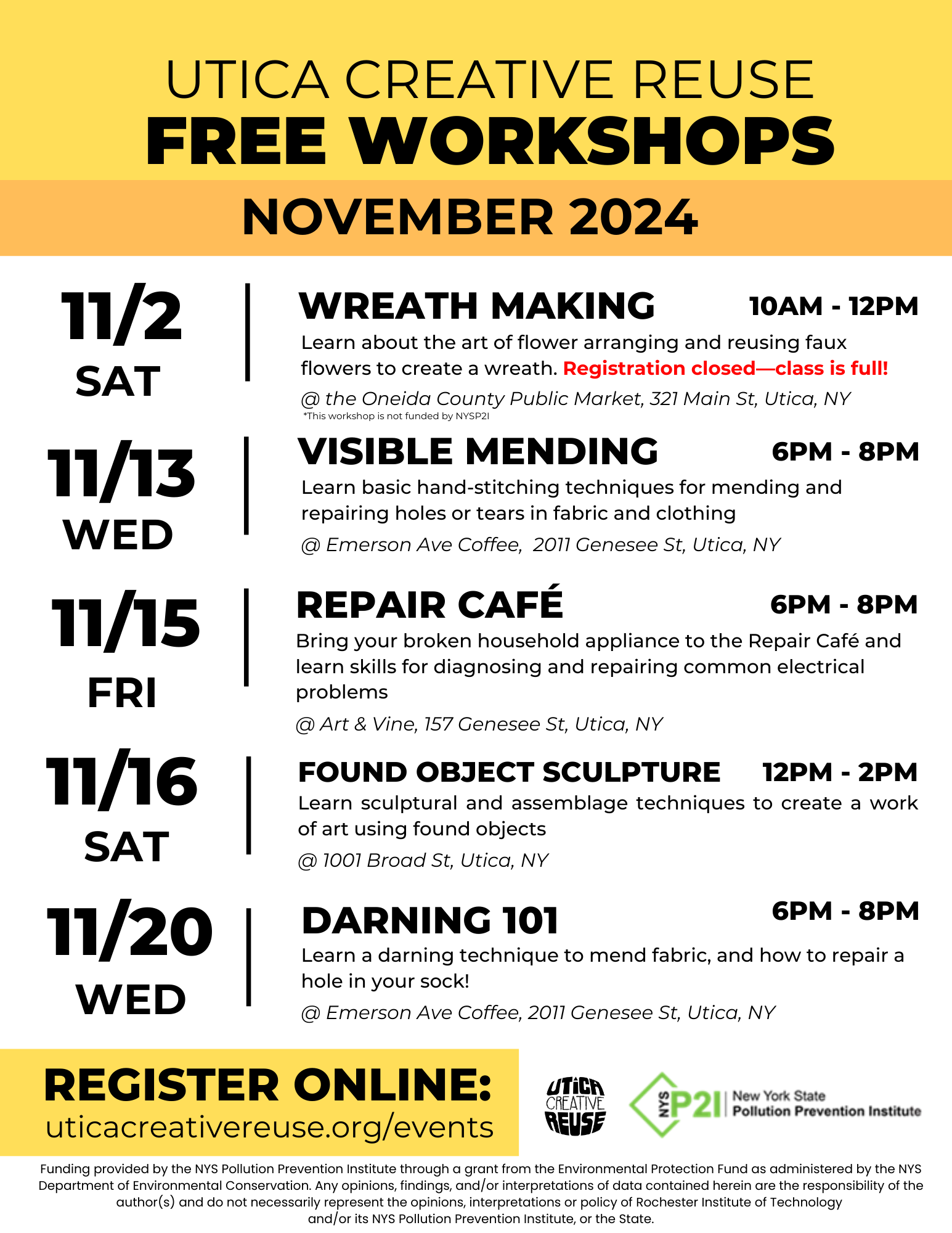 Events – Utica Creative Reuse